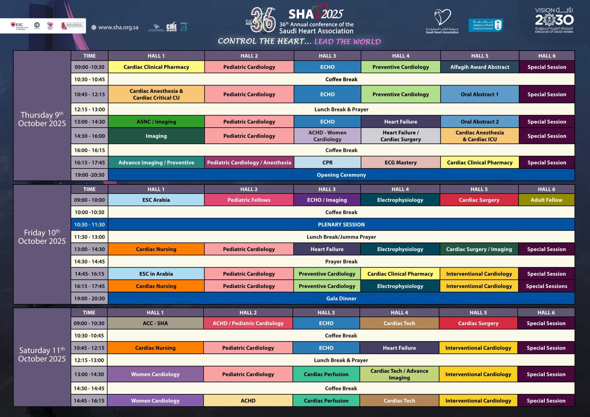 SHA2025 | 36th Annual Conference of the Saudi Heart Association | Saudi Heart Association